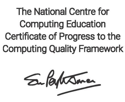 Thomas Bewick School Awarded Certificate of Progress in the Computing ...